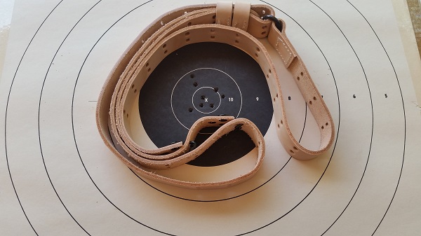 1907 LEATHER SLING,Dark Brown with leather keepers — The Original M1 Buddy